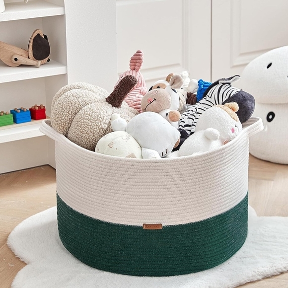 RRUNKA | Other | Extra Large Toys Basket 22x22x4 Large Toy Bin For Kids ...